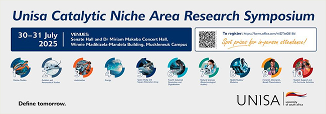 Globally renowned marine scientist to participate at Unisa's Catalytic Niche Area Research Symposium